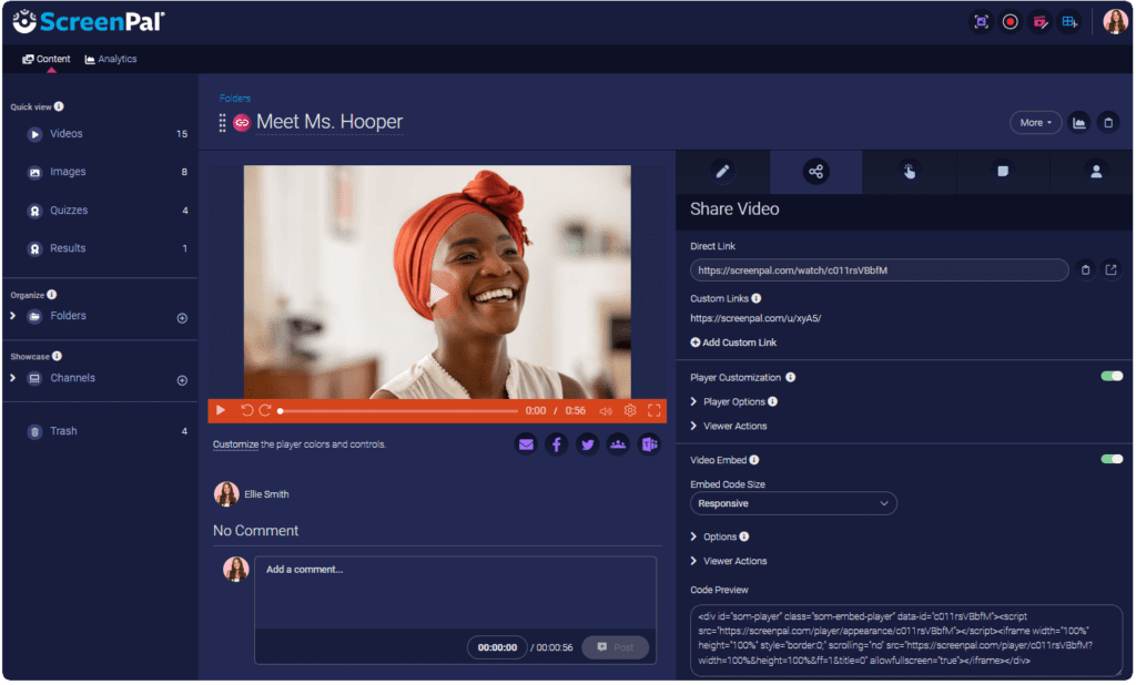 Manage Video Content in Hosting - ScreenPal (Formerly Screencast-O-Matic)