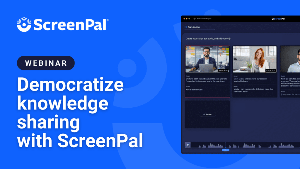 Webinars and Events - ScreenPal